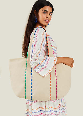 Accessorize Ric Rac Shopper Bag | Kaleidoscope
