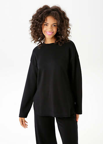Aniston Basic Round Neck Sweatshirt | Kaleidoscope