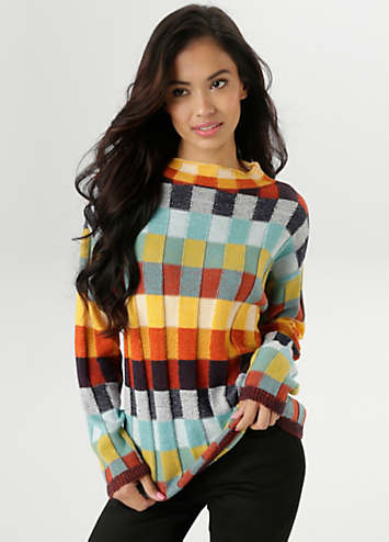 Aniston Structured Check Jumper | Kaleidoscope