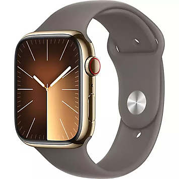 Apple Watch Series 9 GPS + Cellular 41mm Gold Stainless Steel Case with ...