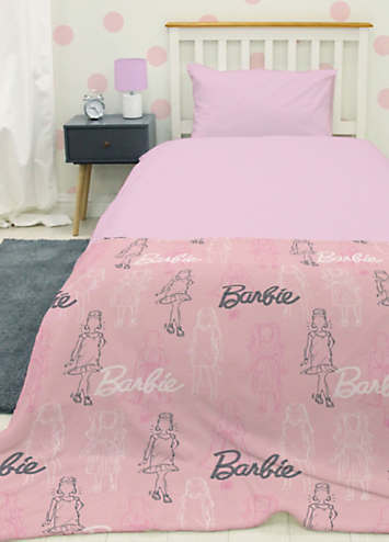 Barbie Figures Fleece Blanket | Kaleidoscope