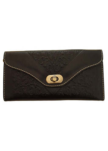 Berber Leather Ladies Large Leather Tri-Fold Purse | Kaleidoscope