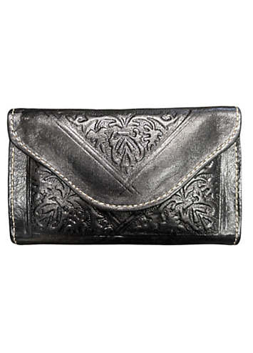 Berber Leather Ladies Small Leather Tri-Fold Purse | Kaleidoscope