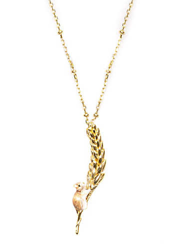 Bill Skinner Fieldmouse & Corn Pendant Necklace | Kaleidoscope