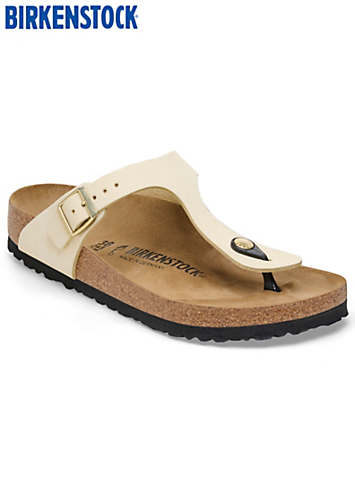 Birkenstock Ecru Gizeh Synthetics Ladies Sandals | Kaleidoscope