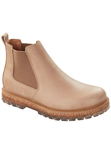 Birkenstock Stalon Sandcastle Nubuck Leather Chelsea Boots | Kaleidoscope