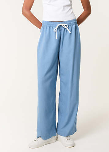 Blue Vanilla Side Stripe Trousers | Kaleidoscope