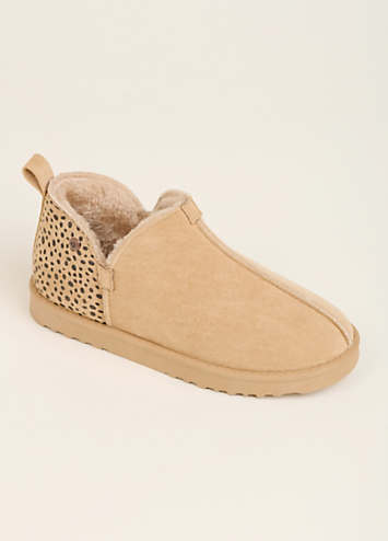 Brakeburn Leopard Print Mix Short Boots | Kaleidoscope