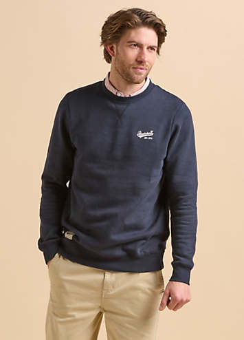 Brakeburn Navy Custom Crew Neck Sweater | Kaleidoscope