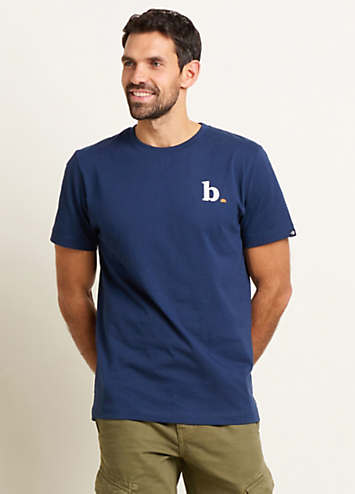 Brakeburn Navy Logo T-Shirt | Kaleidoscope