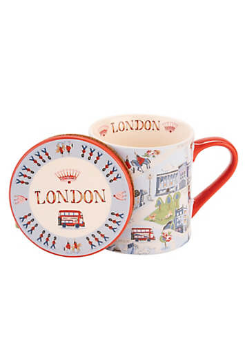 Cath Kidston London Town Mug & Coaster Set | Kaleidoscope