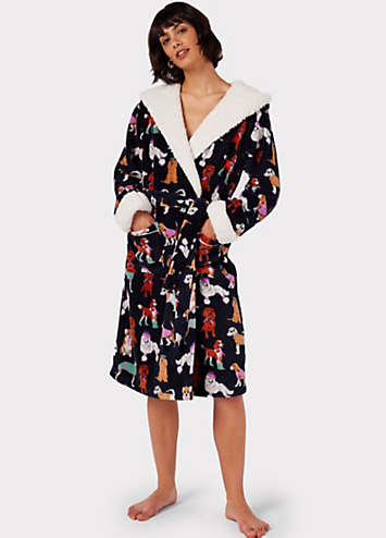 Chelsea Peers NYC Posh Dogs Fleece Robe | Kaleidoscope