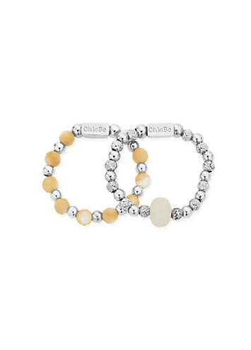 ChloBo Peace And Balance Set Of 2 Rings Small 925 Sterling Silver ...