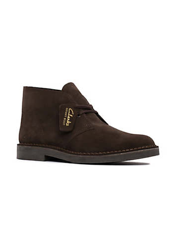 Clarks Men’s Dark Brown Suede Desert Evo Boots | Kaleidoscope