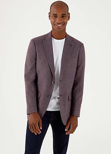 Cole Red Tailored Fit Blazer by Skopes | Kaleidoscope