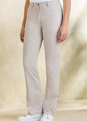 Cotton Traders Everyday Straight Leg Trousers | Kaleidoscope