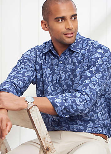 Cotton Traders Long Sleeve Classic Soft Touch Print Shirt | Kaleidoscope