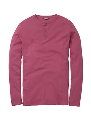 Cotton Traders Long Sleeve Grandad Base Layer Top | Kaleidoscope