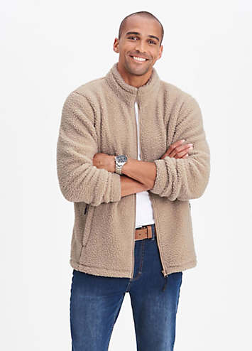 Cotton Traders Sherpa Fleece Jacket | Kaleidoscope