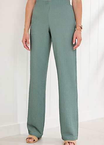 Cotton Traders Textured Jersey Trousers | Kaleidoscope