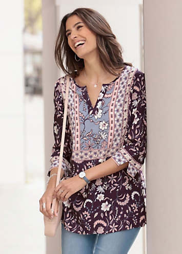 Creation L Floral Longline Blouse | Kaleidoscope