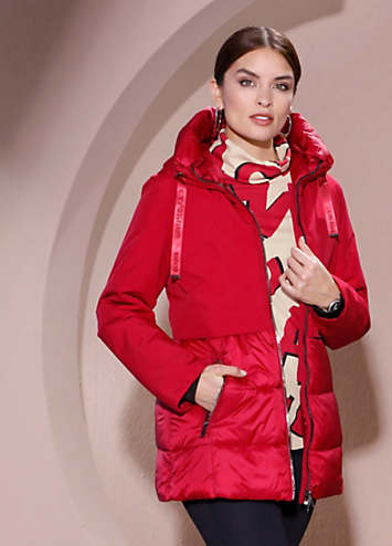 Creation L Red Quilted Jacket | Kaleidoscope