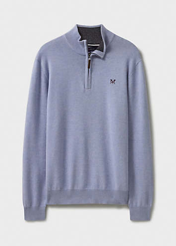 Crew Clothing Company Organic Classic Half Zip Jumper | Kaleidoscope