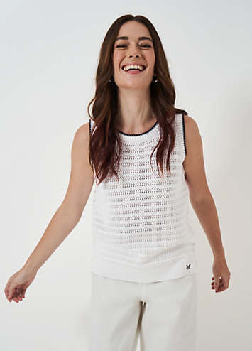 Crew Clothing Company Rya Stitchy Vest Top | Kaleidoscope
