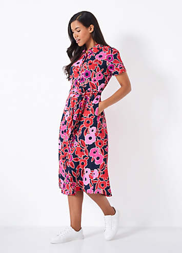 Crew Clothing Company Short Sleeve Sienna Shirt Dress | Kaleidoscope