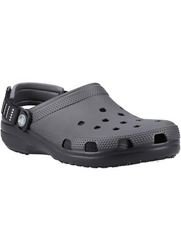Crocs Black Unisex Classic Turbo Clogs | Kaleidoscope