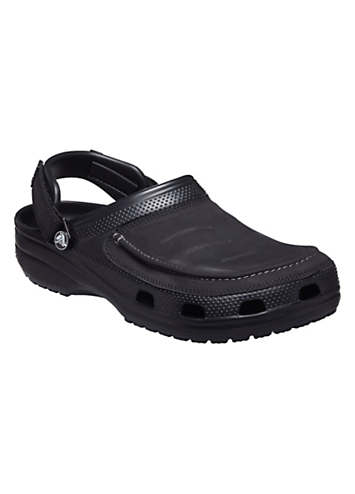 Crocs Black Yukon Vista II Beach Shoes | Kaleidoscope