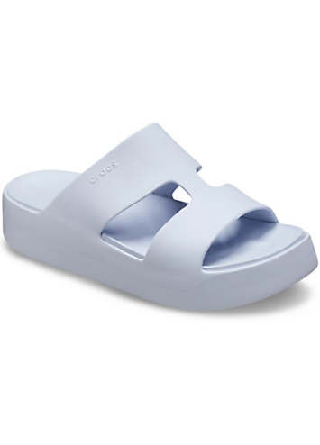 Crocs Blue Getaway Platform H-Strap Mules | Kaleidoscope