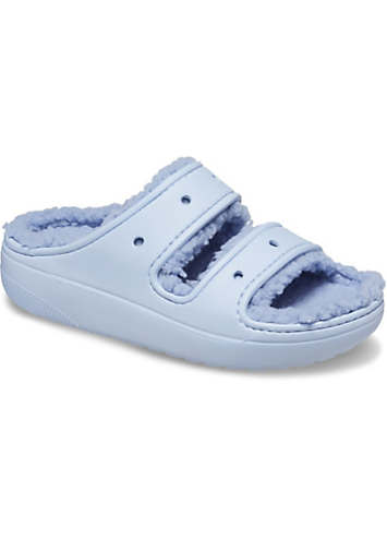 Crocs Classic Cozzzy Blue Sandals | Kaleidoscope