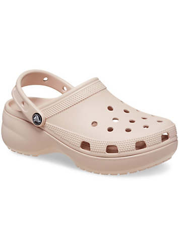 Crocs Classic Cream Platform Clogs | Kaleidoscope