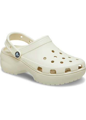 Crocs Cream Classic Platform Clogs | Kaleidoscope