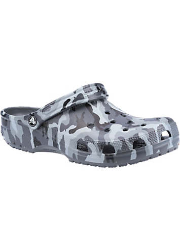 Crocs Grey Seasonal Camo Sandals | Kaleidoscope