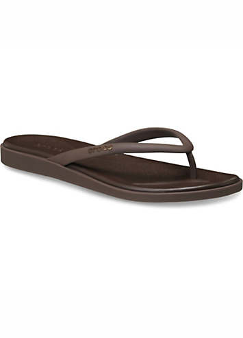 Crocs Miami Brown Matte Flip-Flops | Kaleidoscope