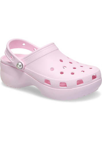 Crocs Pink Classic Platform Clogs | Kaleidoscope