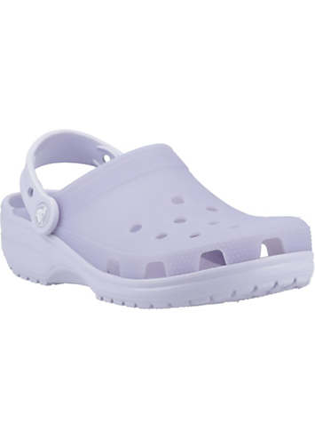 Crocs Purple Classic Frosted Clogs | Kaleidoscope