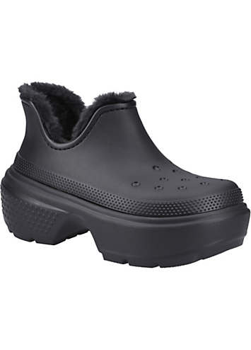 Crocs Stomp Shorty Black Boots | Kaleidoscope