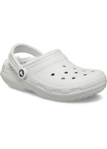 Crocs White Classic Lined Clogs | Kaleidoscope