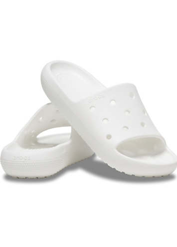 Crocs White Classic Sliders | Kaleidoscope