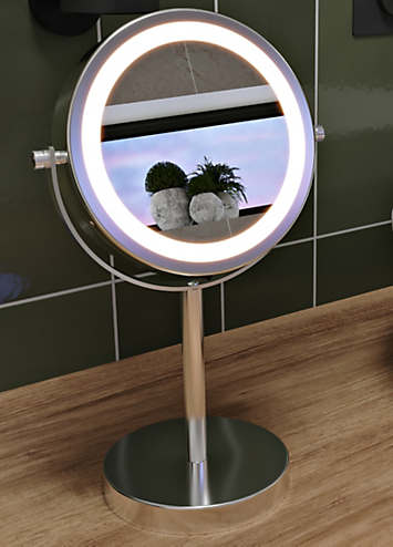 Croydex Double Sided LED Makeup Mirror 3x Magnification | Kaleidoscope