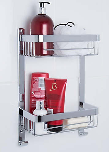 Croydex Two Tier Wall Mounted Shower Caddy | Kaleidoscope