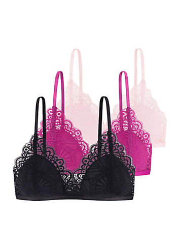 DORINA Leia Non Wired Pack of 3 Light Padded Bralette | Kaleidoscope