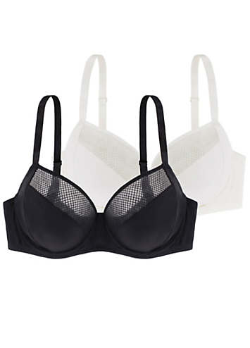 DORINA Luca Underwired 2 Pack Non Padded Wired Bras | Kaleidoscope
