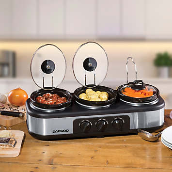 Daewoo Three Pot Slow Cooker | Kaleidoscope