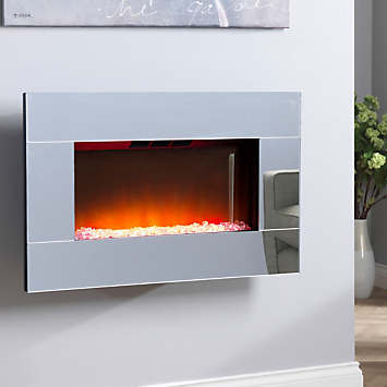 Dimplex Diamantique Optiflame Mirrored Glass Wall Fire | Kaleidoscope