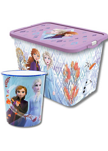 Disney Frozen 23L Storage Box And Waste Bin Set | Kaleidoscope