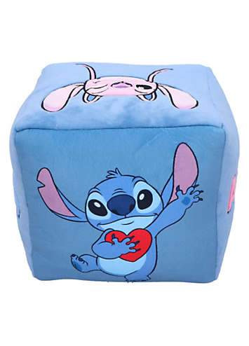 Disney Stitch & Angel 25x25cm Cube Cushion | Kaleidoscope